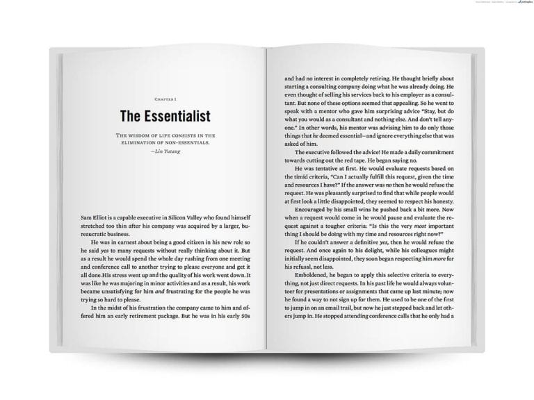 Essentialism - The Disciplined Pursuit of Less by Greg McKeown